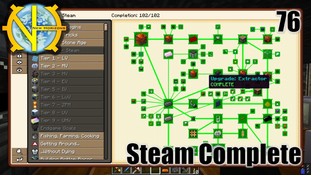 GregTech - New Horizons - 76 - Steam Complete - YouTube