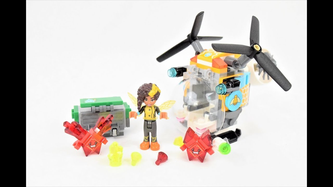 Lego Superhero Girls Bumblebee Helicopter Stop Motion, Build & Review ...