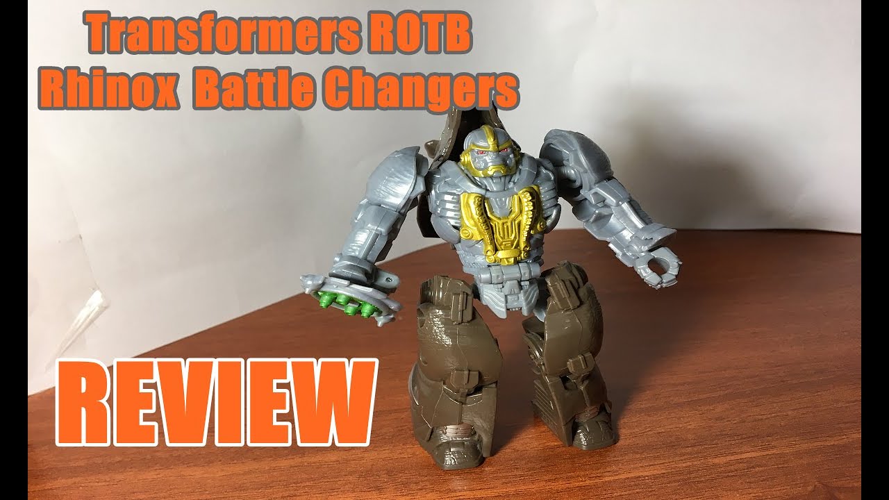 Transformers ROTB Rhinox Battle Changers - YouTube