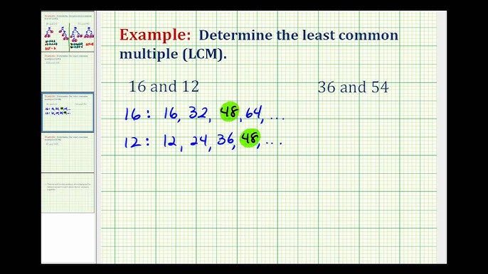 Common Multiple Examples