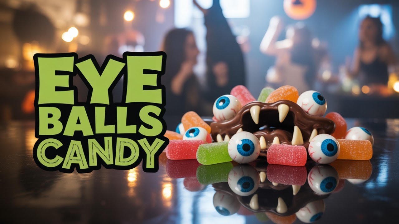Eye Balls and Fangs Scary Halloween Candy - YouTube