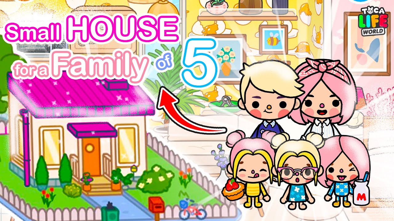 Small House For a Family of 5 🏡🏚 Toca Life World Toca Home Toca Boca ...