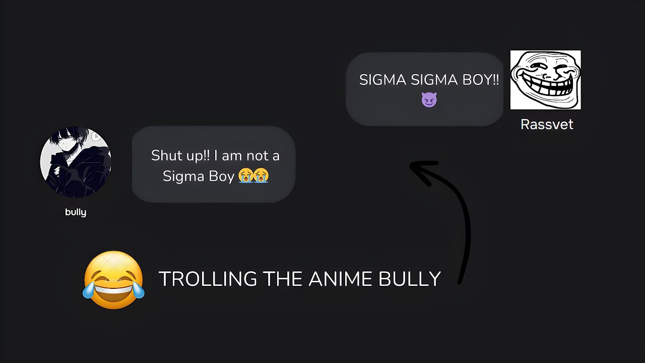 Trolling a BULLY in character ai with SIGMA BOY SONG. - YouTube