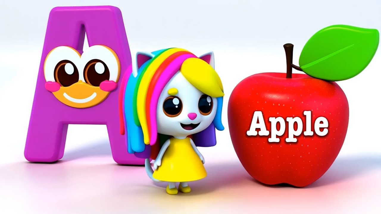 A is for Apple Tree Island - Letter A #abcsong #kidssong - YouTube