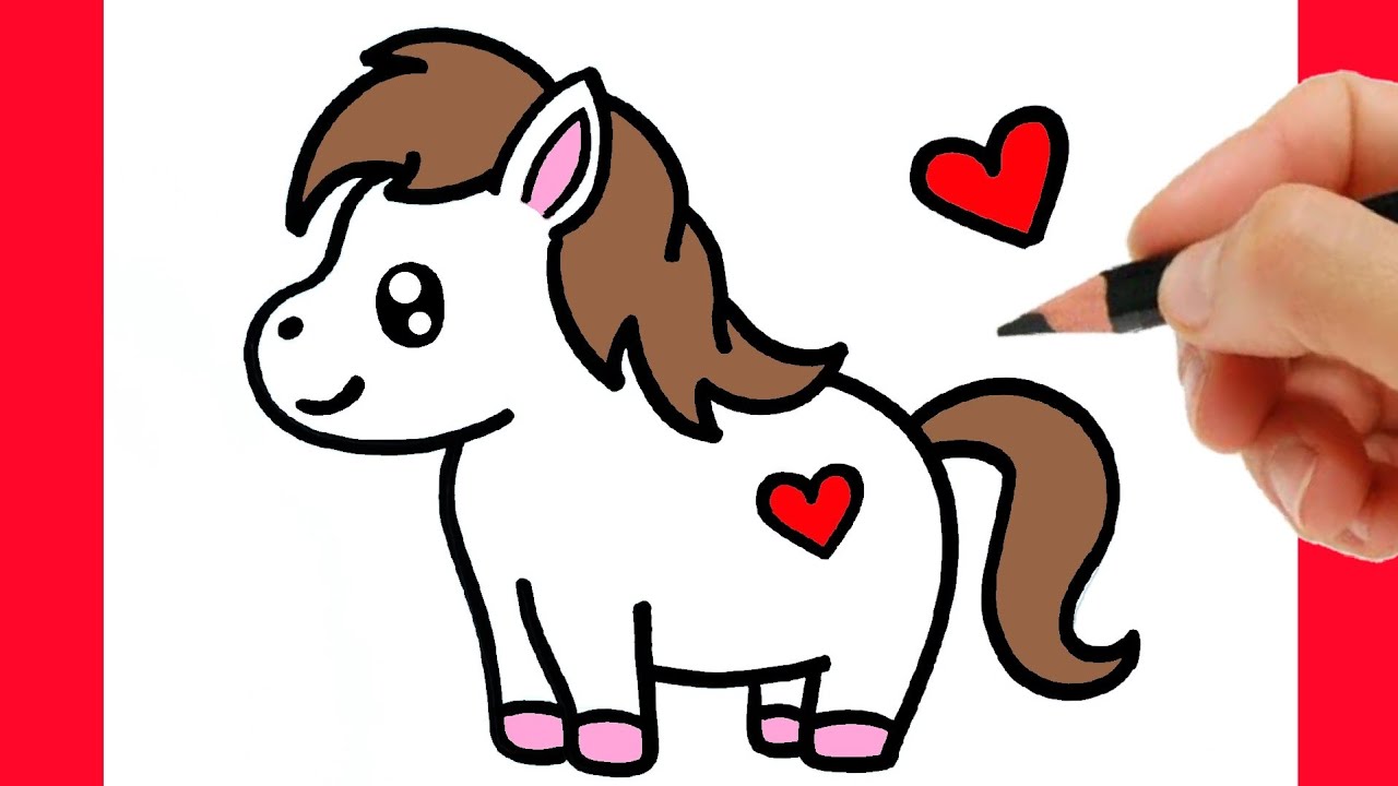 COME DISEGNARE UN CAVALLO PASSO PER PASSO - YouTube