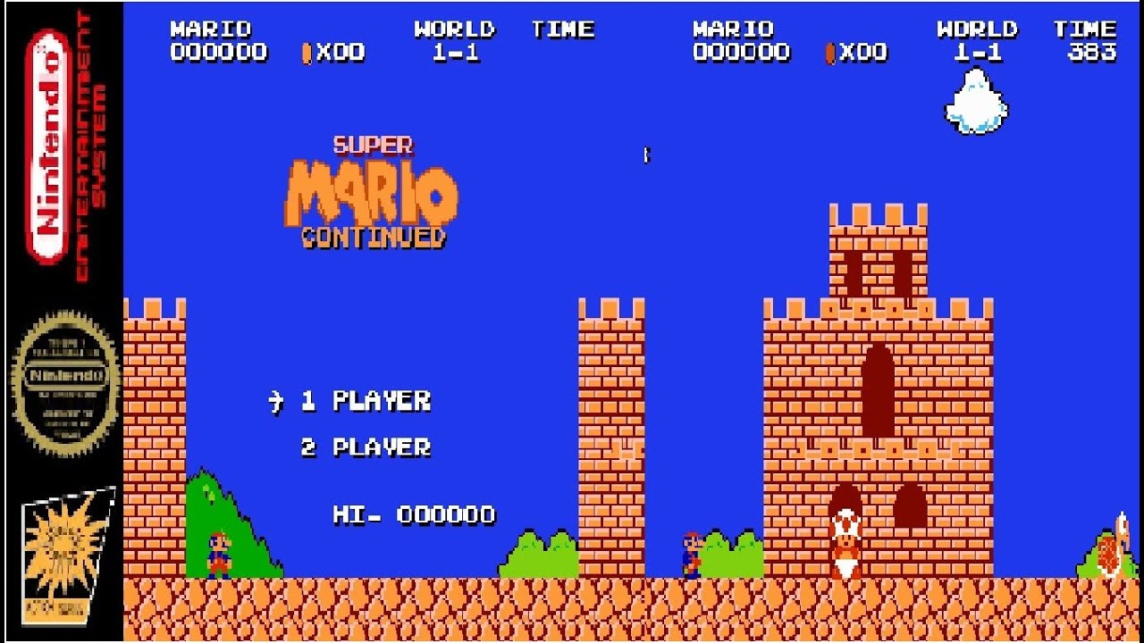 Super Mario Continued (Nes) walkthrough - YouTube