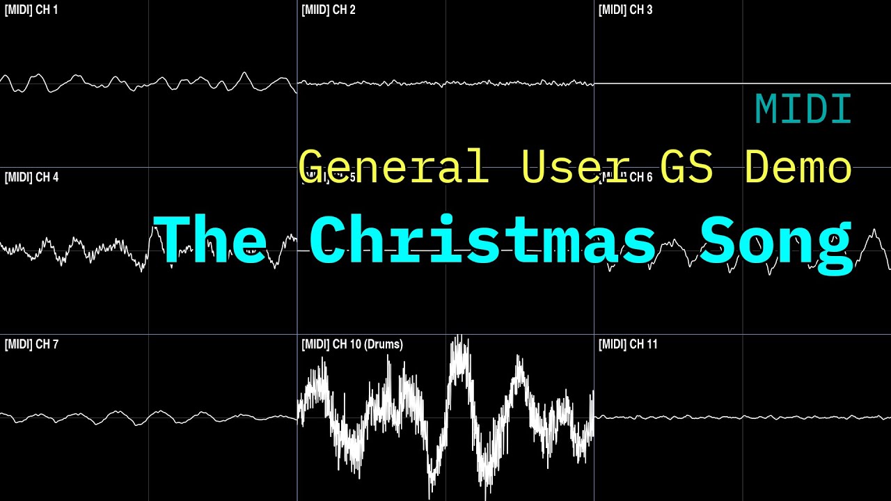 (MIDI) Clive Scott - "The Christmas Song" [Oscilloscope Visualization] - YouTube