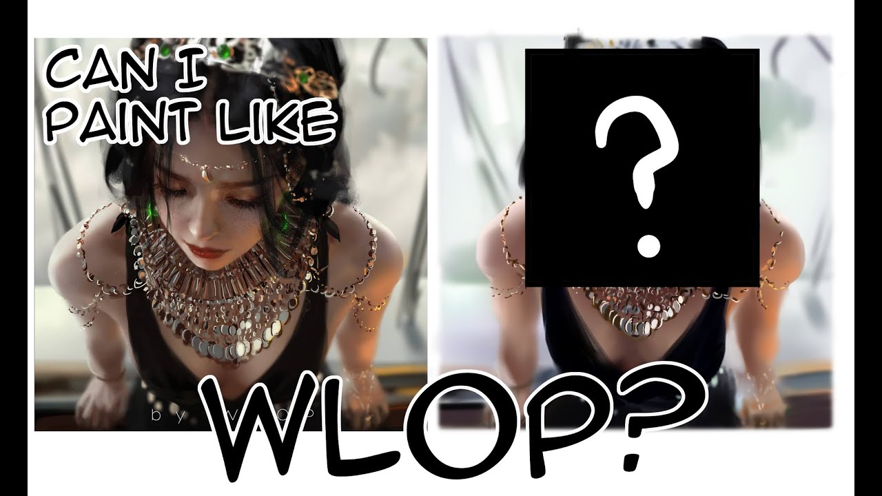 Painting a WLOP Digital Art Piece | Speedpaint Process - YouTube