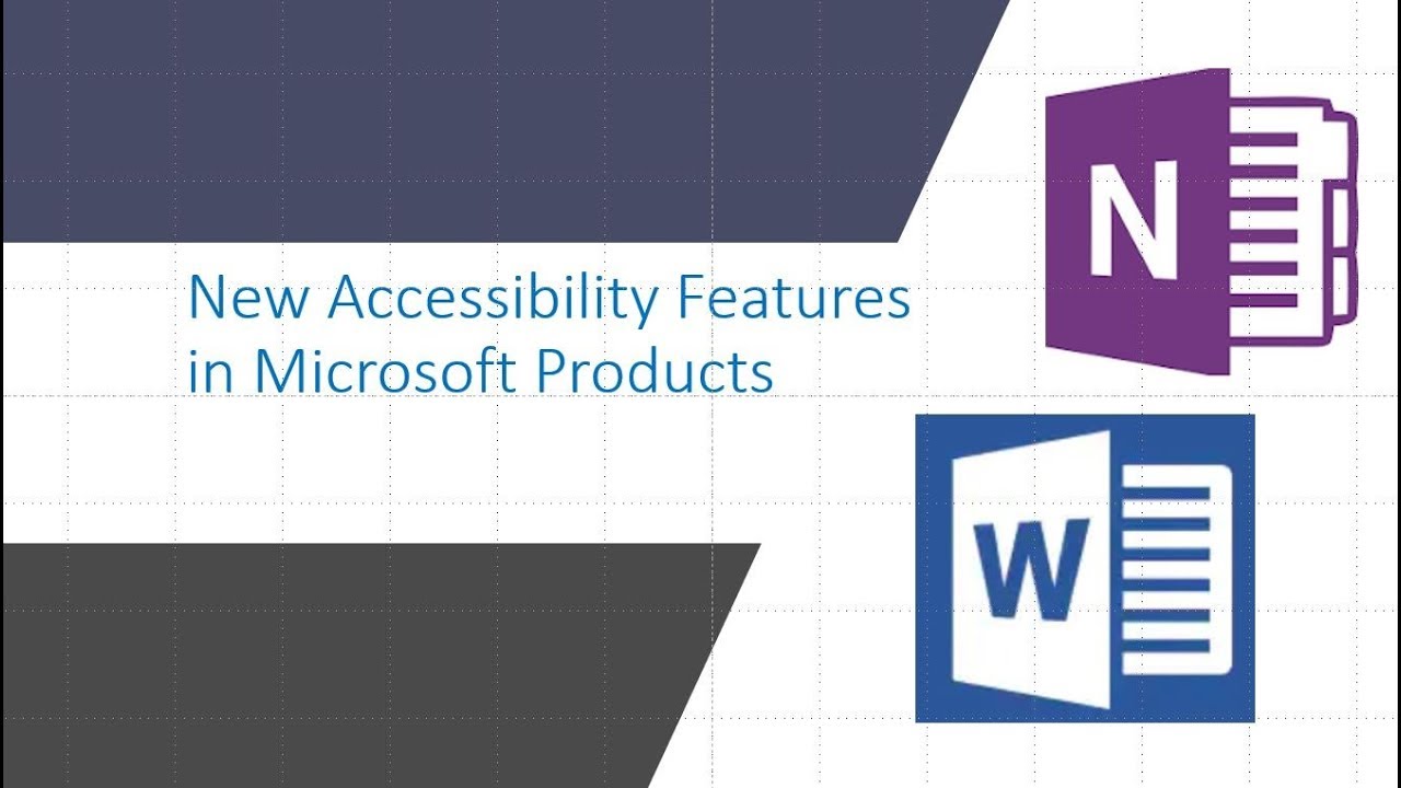 Free Accessibility Tools in Microsoft Products - YouTube
