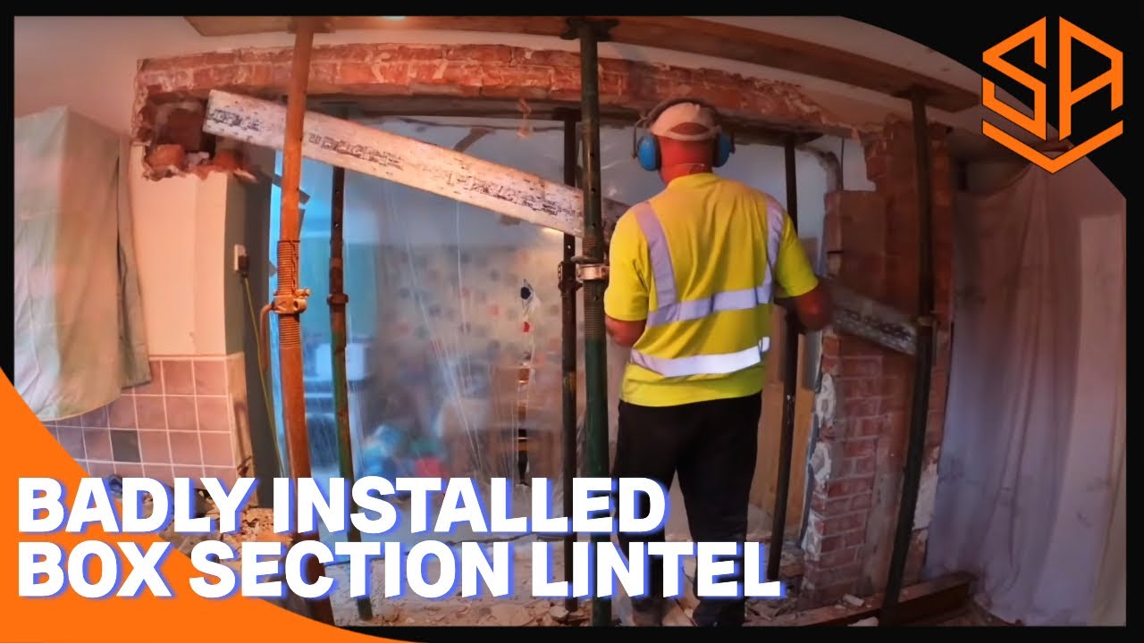 BADLY INSTALLED BOX SECTION LINTEL - YouTube