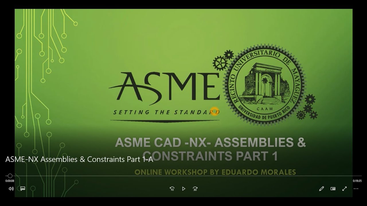 ASME NX Assemblies & Constraints Part 1 A - YouTube