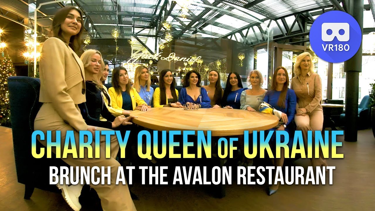 VR180 3D. Brunch of Charity Queen of Ukraine 2.0 beauty contest ...