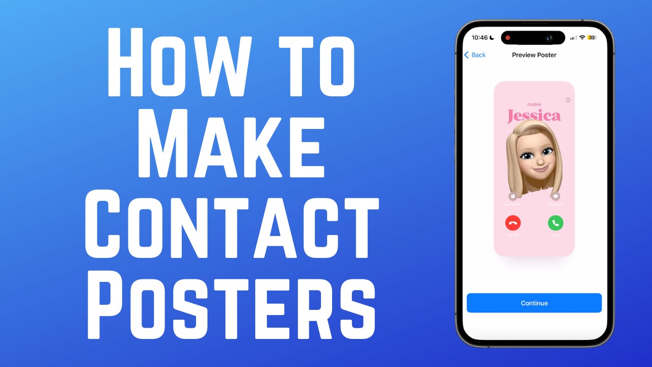 How to Make Contact Posters in iOS 17 - YouTube