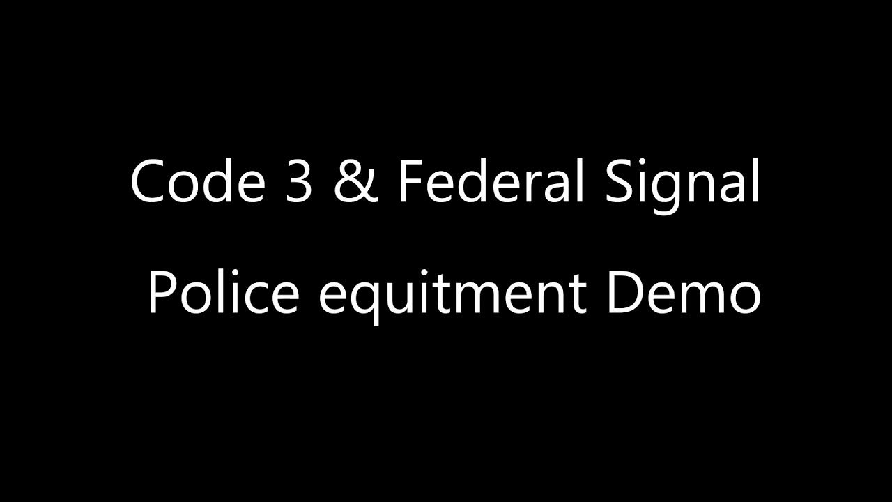 Code 3 V-con 3692-L4 Demo (Extra) - YouTube