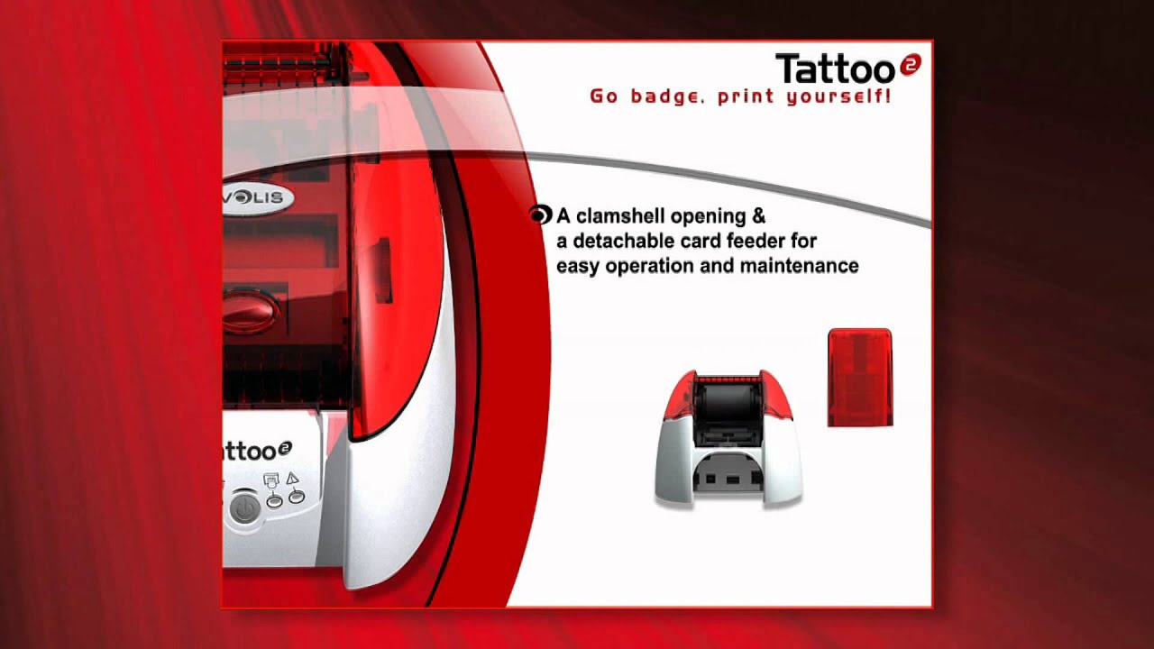 Evolis Tattoo 2 ID Card Printer Video - CardPrinter.com - YouTube