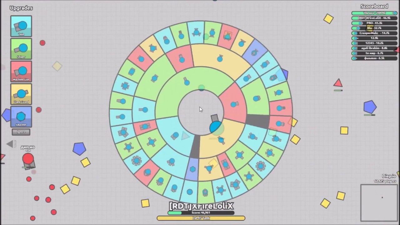 Diep.io #2 - The Guaridan of the Pentagon - YouTube