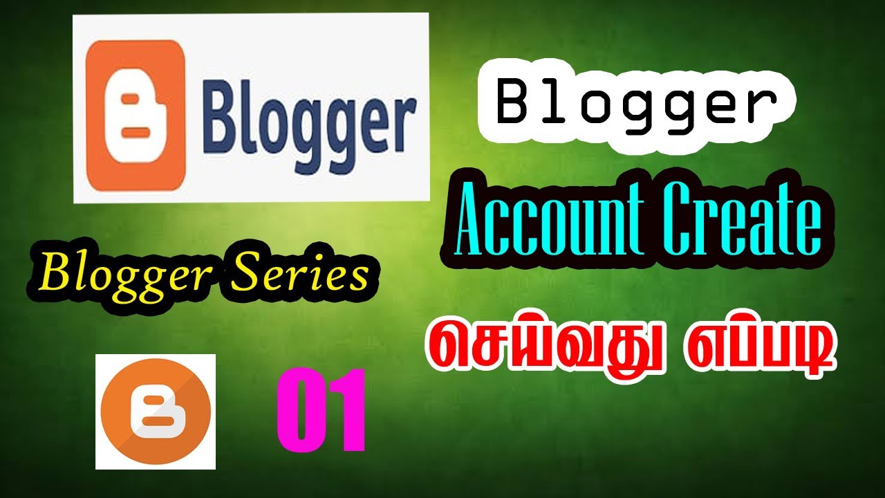 How to create blogger account | Blogger account create tamil | Online ...