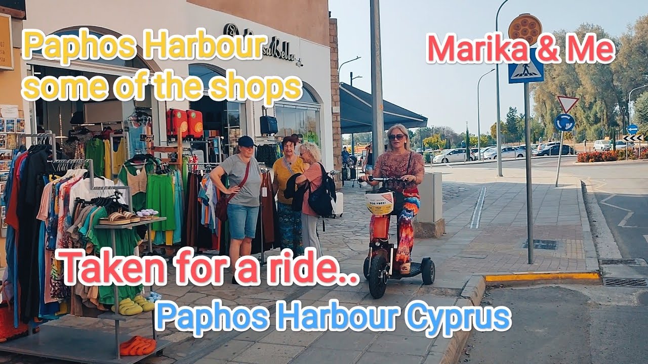 Let's go shopping in the Paphos Harbour Area.. Paphos Harbour Cyprus ...