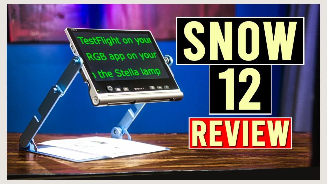 Snow 12 By ZOOMAX - Digital Video Magnifier CCTV With OCR Text To ...