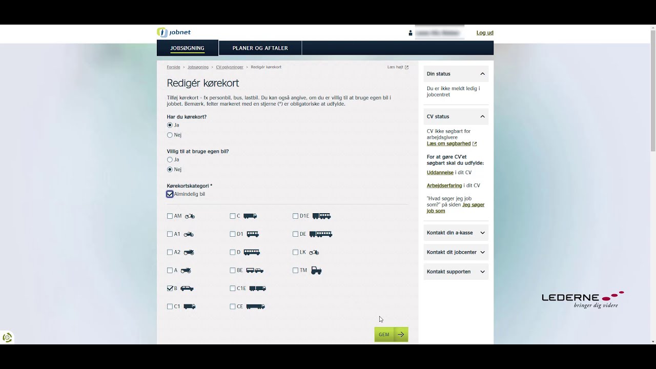 Sådan uploader du dit CV på jobnet.dk - YouTube