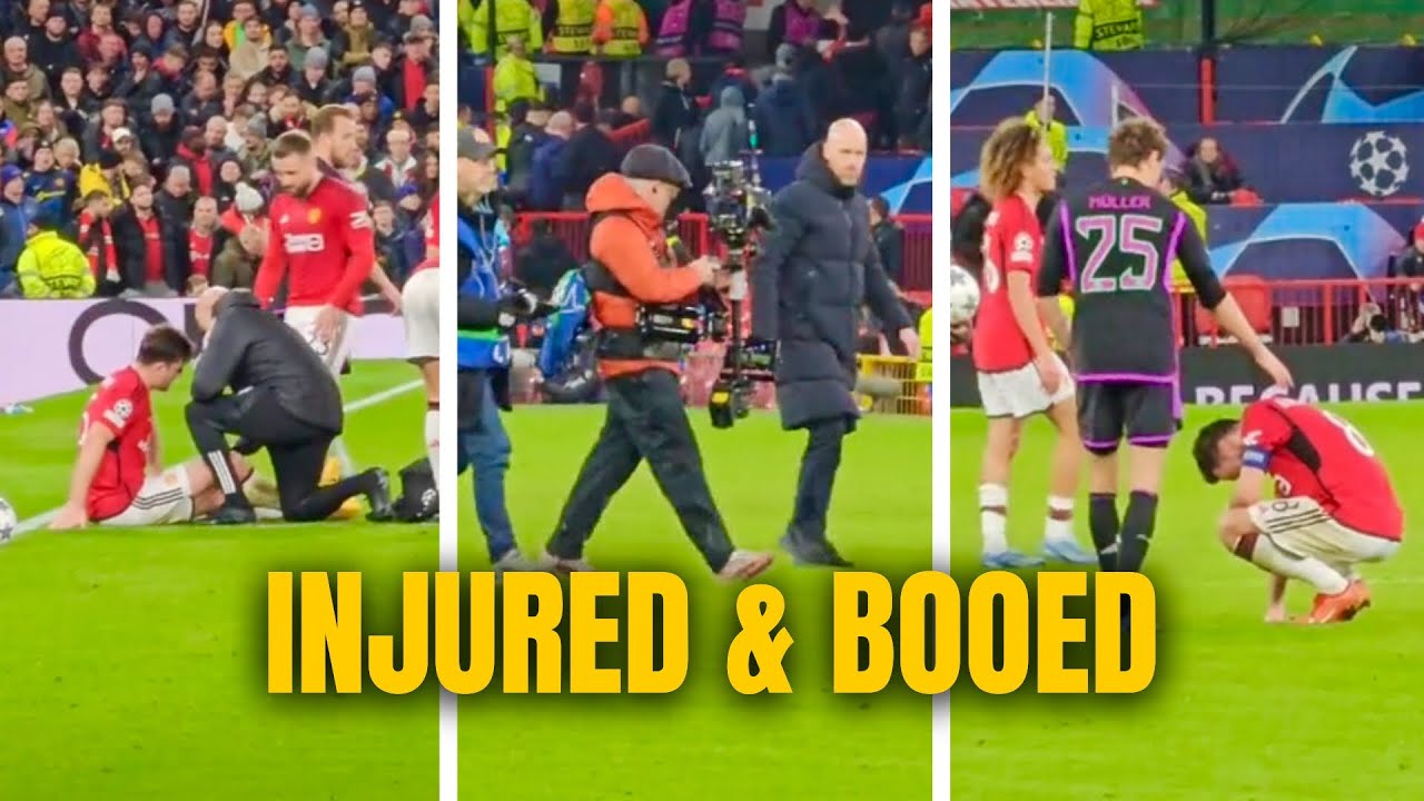 A Sad Sight at Full Time | Maguire’s Injury | Man Utd 0-1 Bayern - YouTube