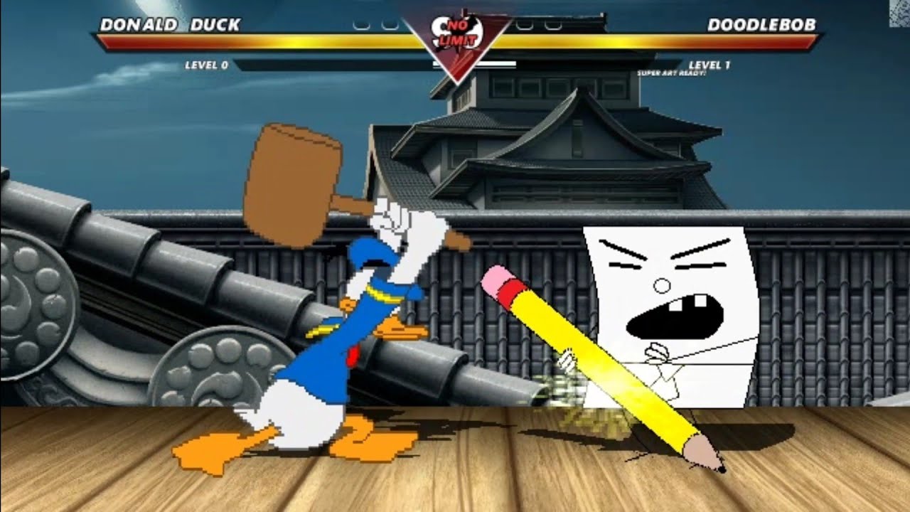 DONALD DUCK VS DOODLEBOB - AMAZING EPIC FIGHT BATTLE ! - YouTube