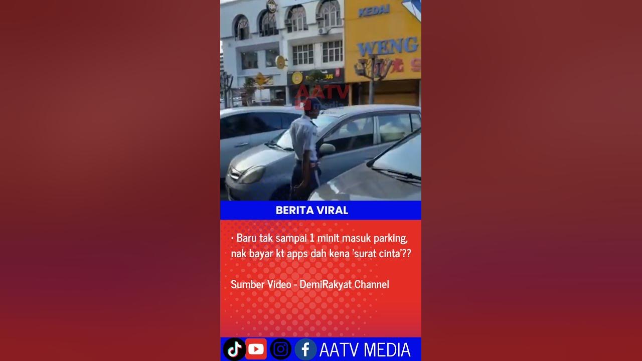 Baru tak sampai 1 minit masuk parking, nak bayar kt apps dah kena 'surat cinta'?? - YouTube