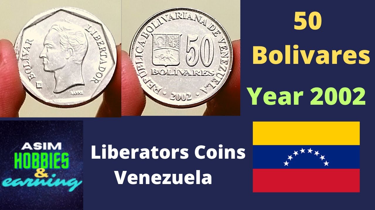 Venezuela 50 bolivars year 2002 clad steel rare coin at Asim Hobbies ...