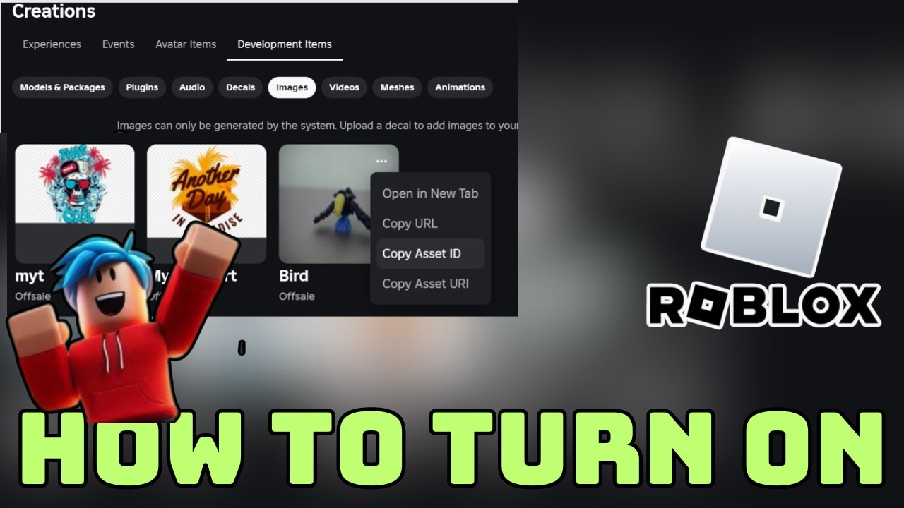How to ACTUALLY get image or decal id fast on roblox! (Guide to Finding ...