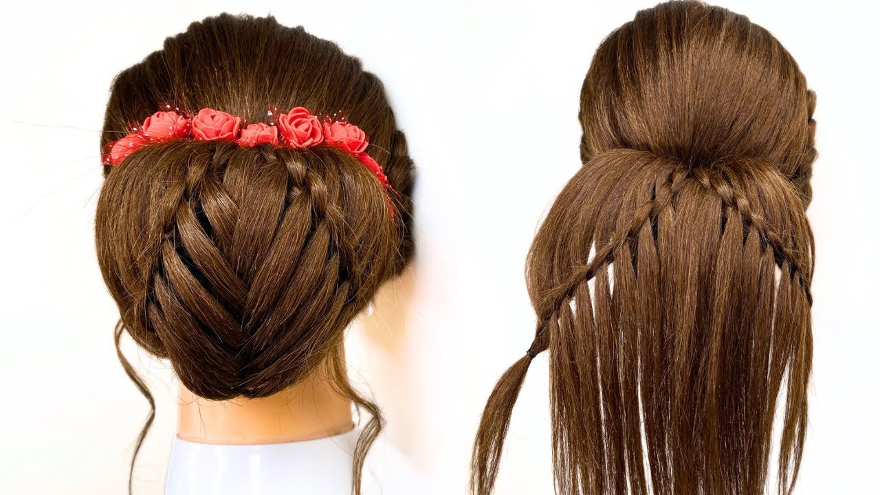 Beautiful bridal bun hairstyle | Bridal bun tutorial | - YouTube