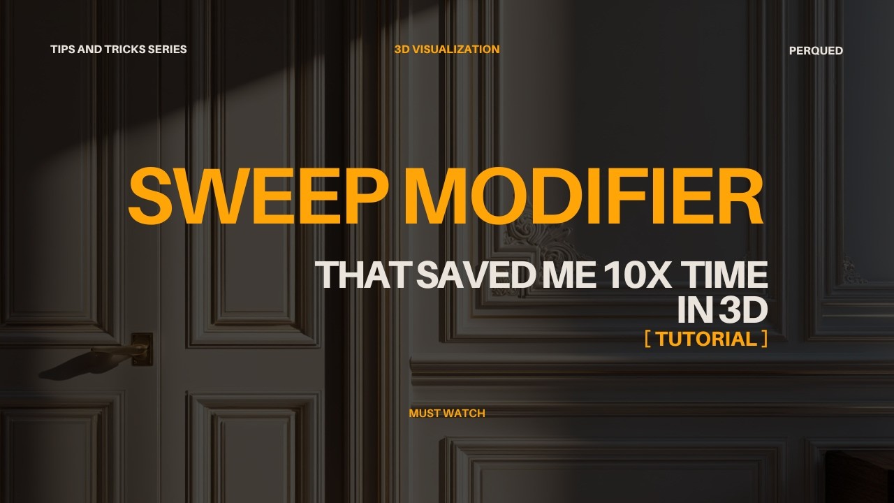 How To Use Sweep Modifier To Save 10x Time In 3ds Max - YouTube