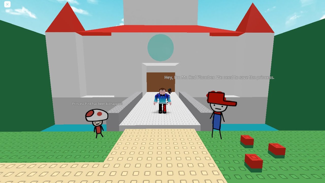roblox mario obby part 1 on pc - YouTube
