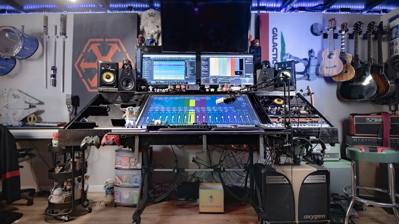 EPIC HOME STUDIO Setup IN A SHED 2021 | Derek Frank (studio tour) - YouTube