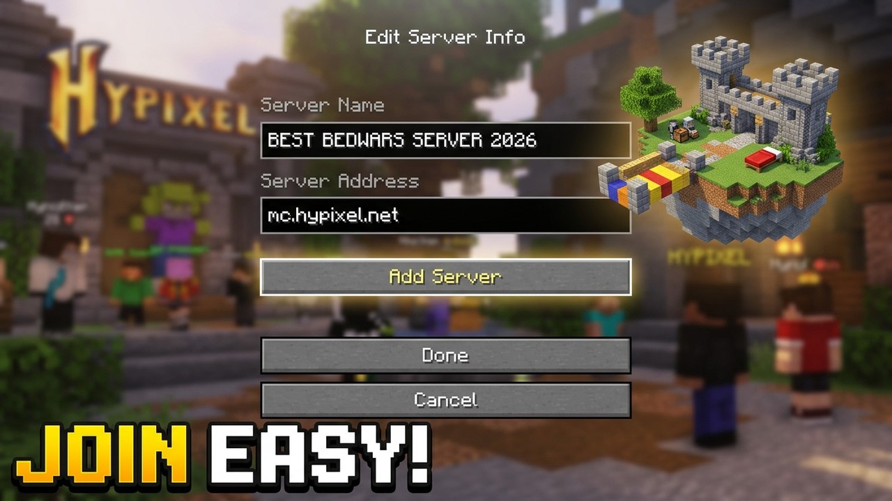 The BEST Bedwars Server in Minecraft - 2026 (IP in Description) - YouTube