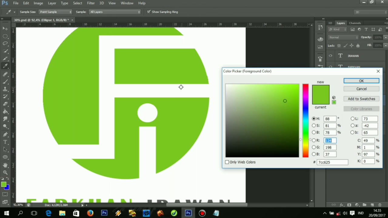 Logo Simple !! Mudah di bikin dengan Photoshop. - YouTube