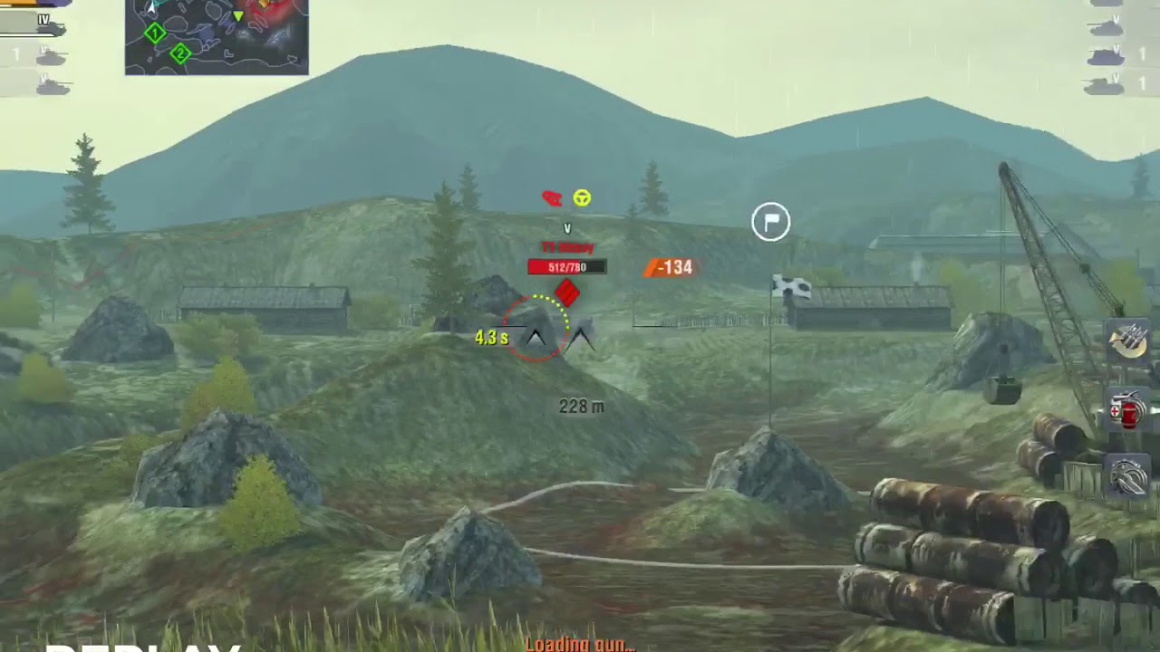 World of Tanks Blitz - T67 Shell Bounces Off Rock & Hits Tank??? - YouTube