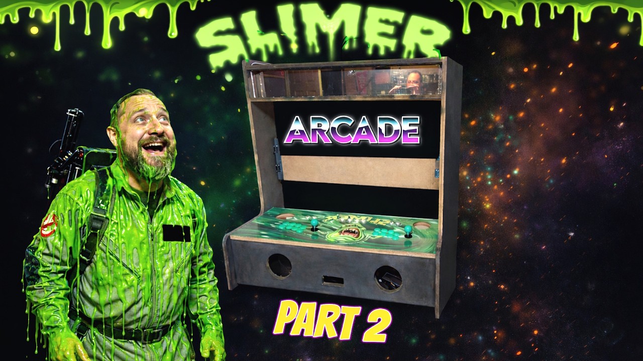 Slimer Arcade Cab Build Part 2 - YouTube