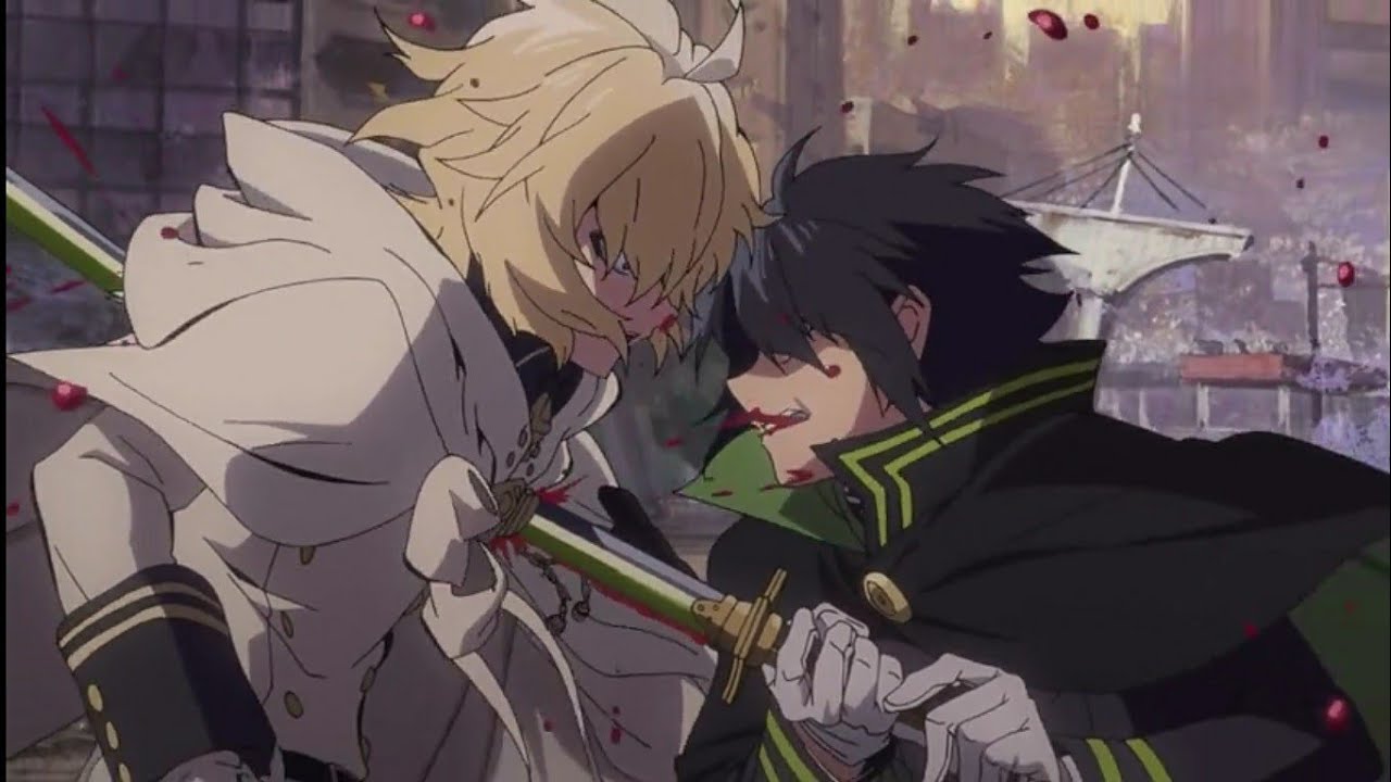 owari no seraph : لقاء ميكا و يو - YouTube