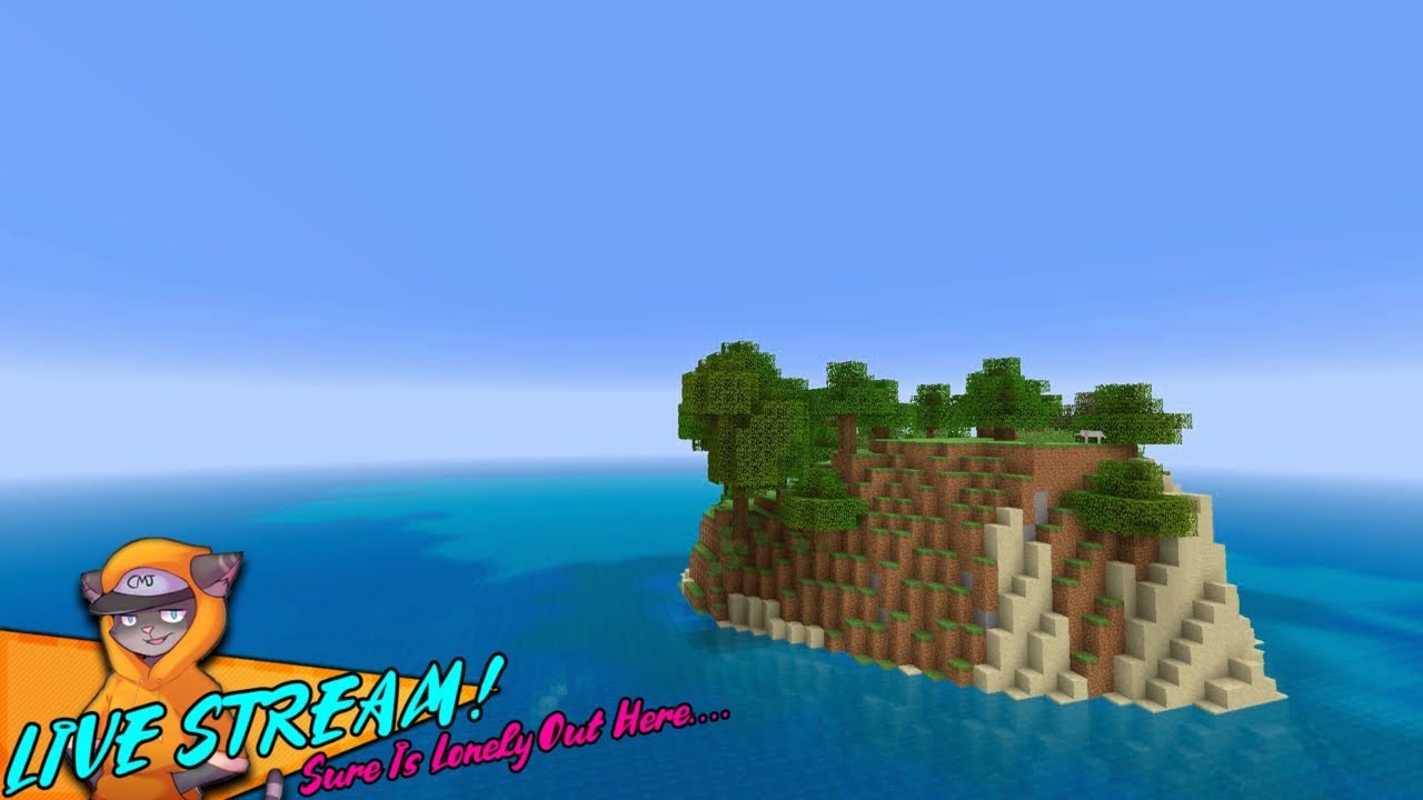 Minecraft Live Stream Survival Island Episode 1 Fresh New Land ...