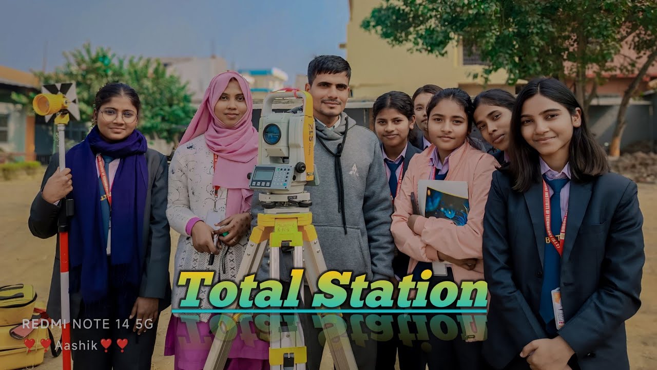 Total Station Topcon 2LS Data Collection in Nepali - YouTube