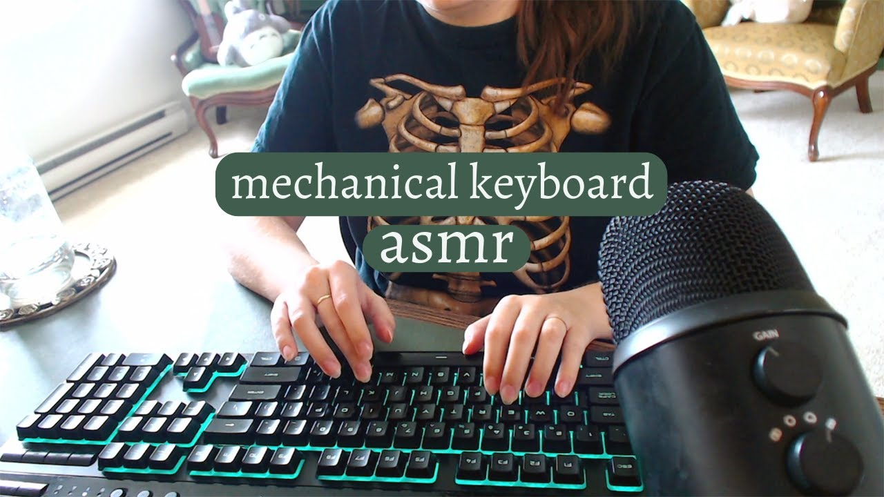 ASMR Mechanical Keyboard Typing (no talking + no mid-roll ads) - YouTube