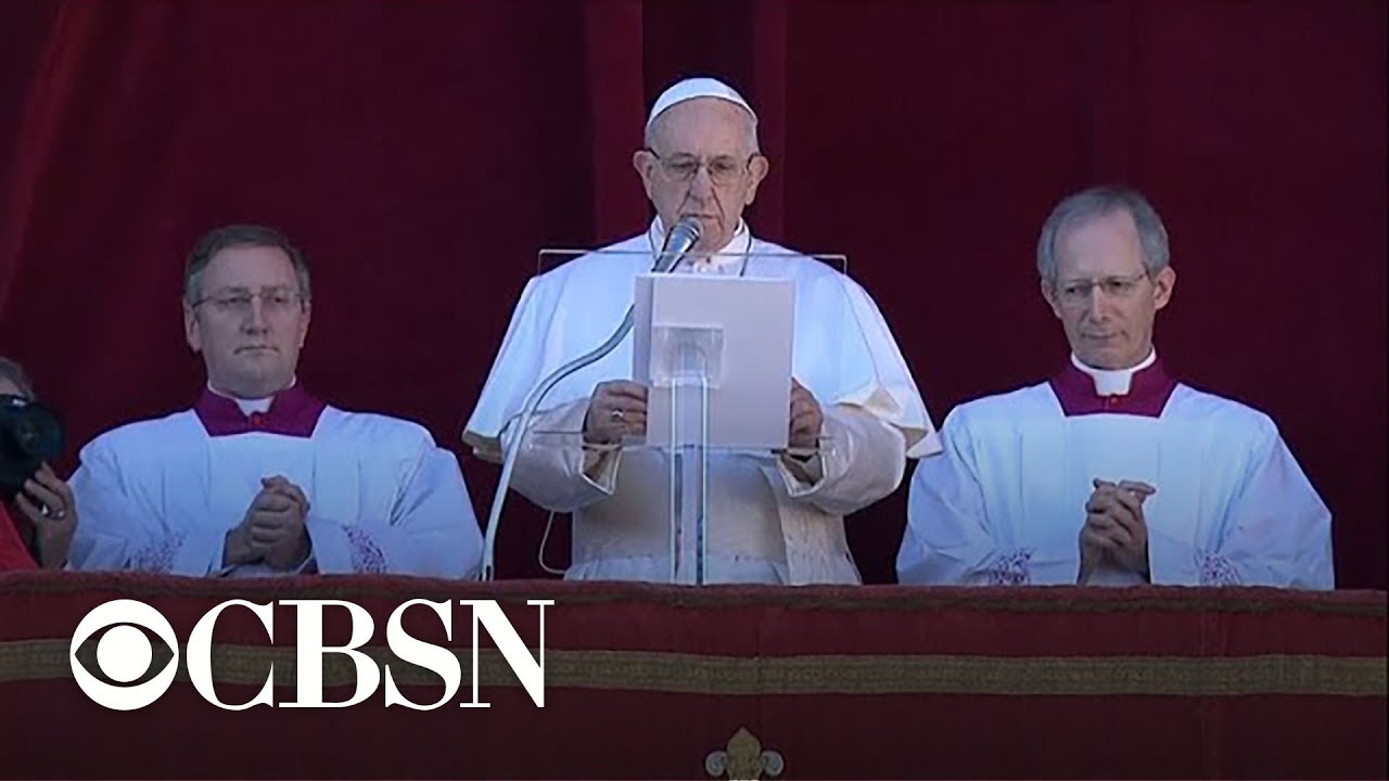 Pope Francis delivers annual Christmas message - YouTube