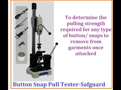 Button Snap Pull Tester- safguard - YouTube