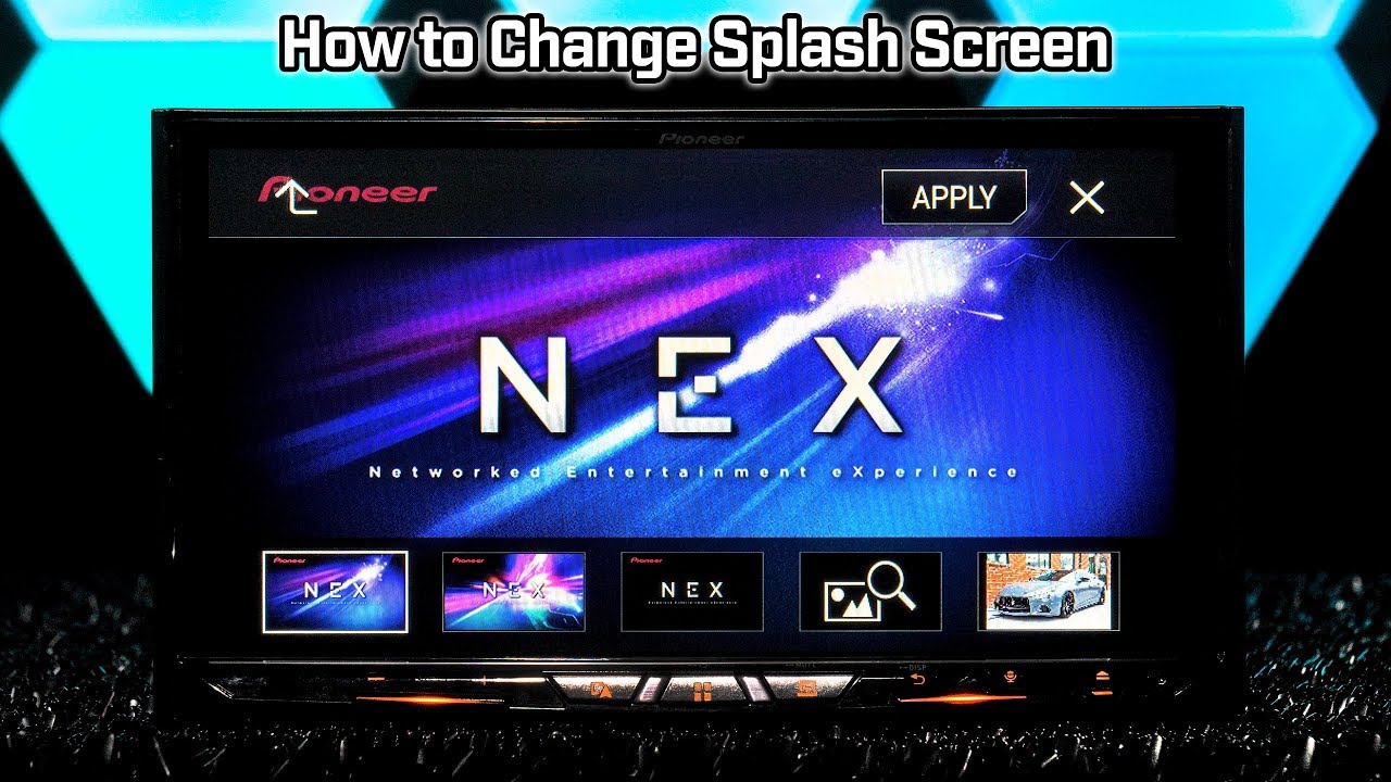 How to Change Your Splash Screen - Demo on Pioneer AVIC-W8400NEX - YouTube