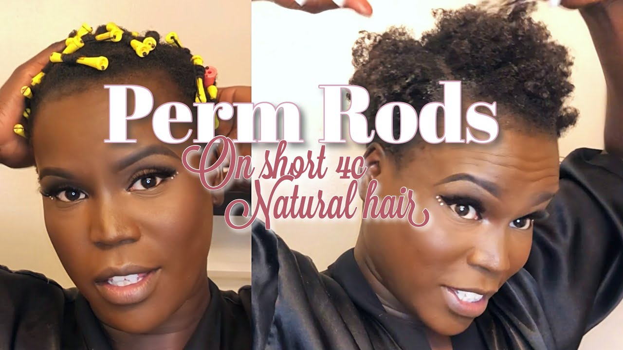 How to: Perm Rods on short 4C natural hair (Natural Hairstyles for ...