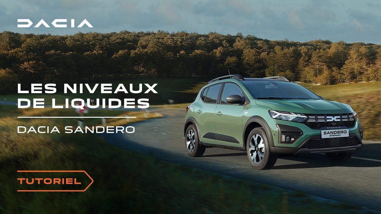 Dacia Sandero Stepway : Comment vérifier les niveaux de liquides | FR - YouTube