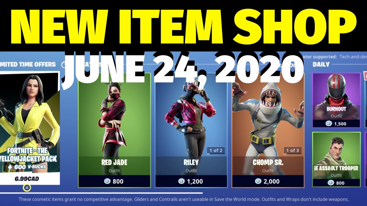 Fortnite New Item Shop Update - June 24, 2020 | Fortnite Battle Royale ...