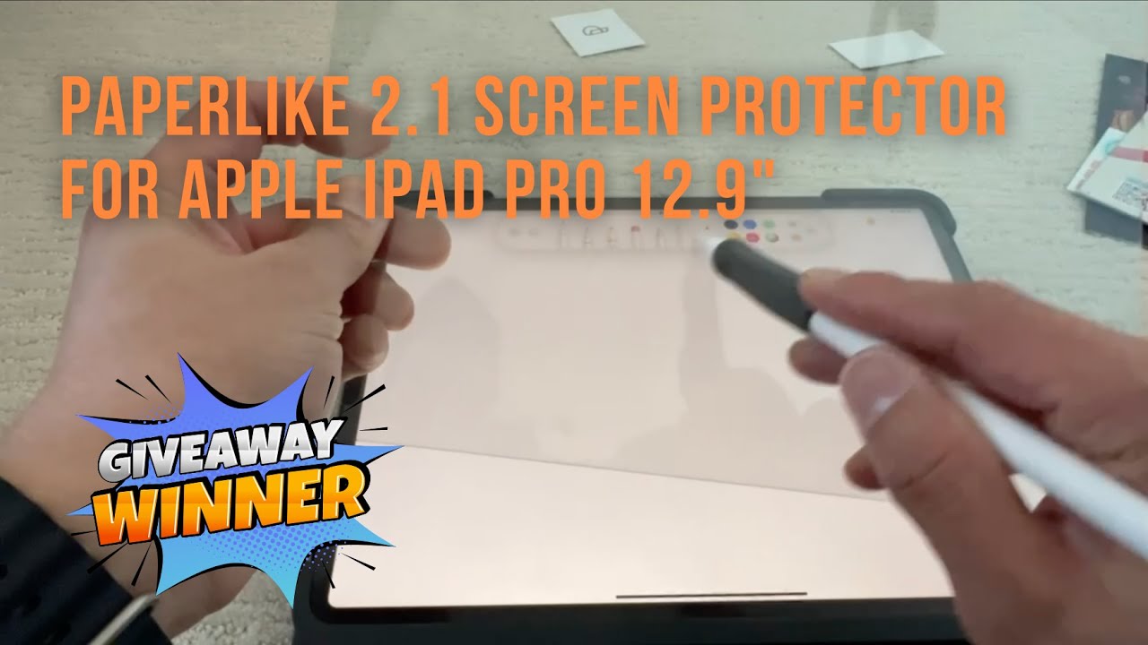 Paperlike 2.1 Matte Transparent Screen Protector for the Apple iPad Pro 12.9" | Unboxing ...