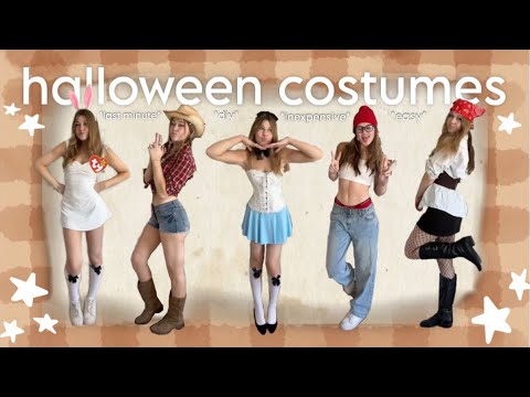 LAST MINUTE halloween costume ideas!! (diy, easy, iconic) - YouTube