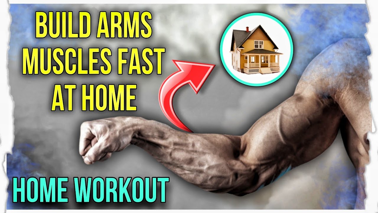 How to get arms muscles fast at home ? - bicpes, triceps, forearms #gym ...